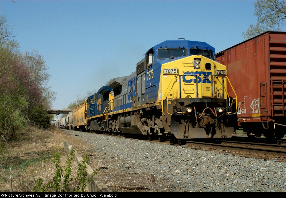 CSX 7875 Eastbound at Sidney Junction